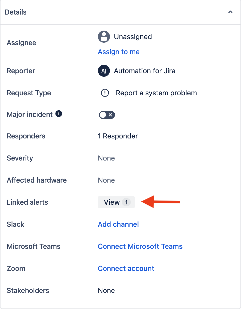 Creating and Linking Incidents from Alerts using Automation for Jira | Jira | Atlassian ...